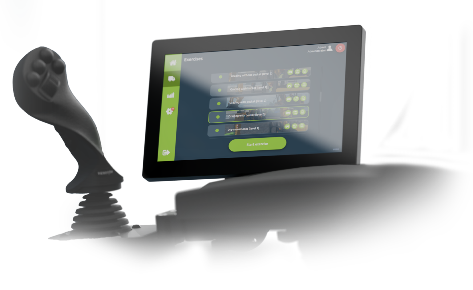 Excavator Landing Page - Tenstar Simulation